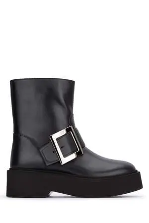 ROGER VIVIER Viv Rangers High Met Bikers Bootie - Multicolor