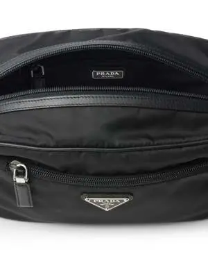 Prada Travel Pouch In Re-nylon And Saffiano