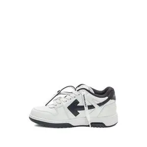 Off-White Leather Low Top Sneakers - White