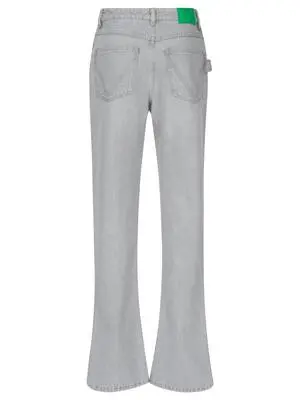Bottega Veneta Light Grey Washed Denim Flared Jeans