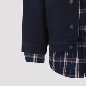 Balenciaga Patched Shirt Jacket - Blue