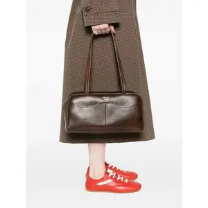 Prada Leather Shoulder Bag - Brown