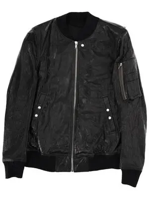 Rick Owens Bomber Jacket Classic Flight - Black