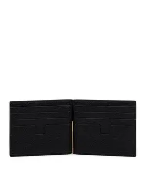 TOM FORD Soft Grain Leather Money Clip Wallet