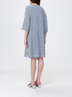 Max Mara Graphic Print Silk Mini Dress