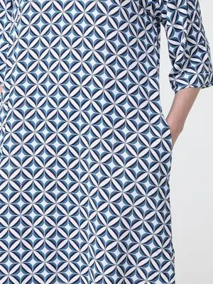 Max Mara Graphic Print Silk Mini Dress