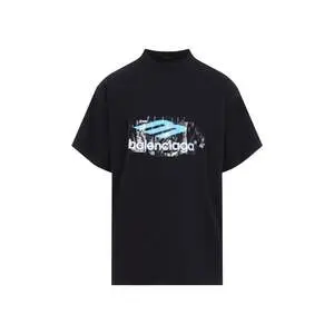 Balenciaga Oversized T-shirt - Black