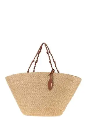 JIL SANDER Raffia Large Tangle Bucket Bag
