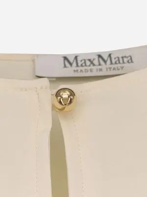 Max Mara Stretch Silk Shirt - Cream