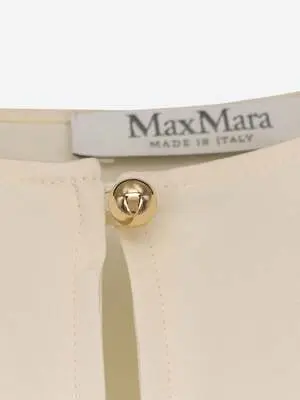 Max Mara Stretch Silk Shirt - Cream