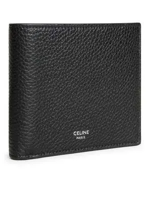 Celine Bi-fold Wallet In Grained Calfskin