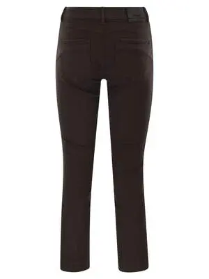 Sportmax Enna Denim Pants With Mini Flare Line - Multicolor