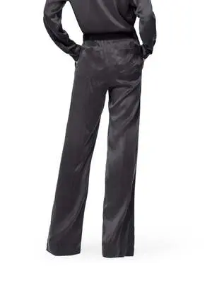 TOM FORD Peach-feel Silk Satin Pj Pants - Black