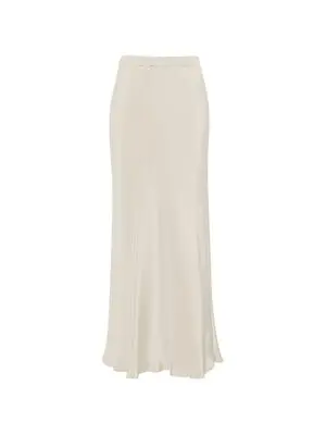 Max Mara Silk Long Skirt - Multicolor