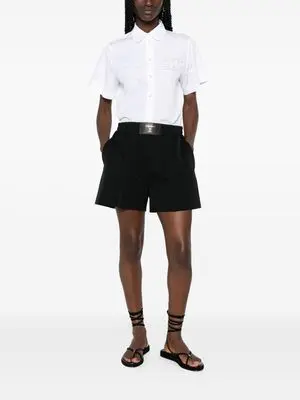 Celine Logo Wool Shorts
