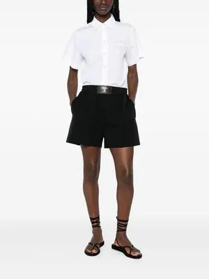 Celine Logo Wool Shorts