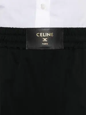 Celine Logo Wool Shorts