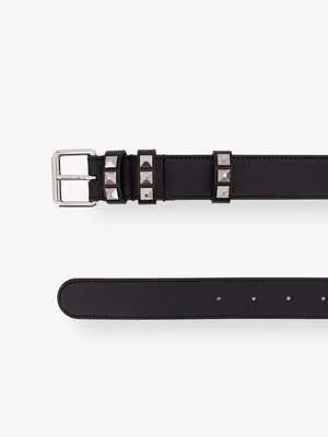 Valentino Garavani Flaneuse Leather Belt With Iconic Studs - Multicolor