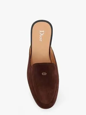 Dior Suede Mules Sandals - Brown