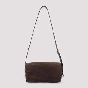 Balenciaga Suede Le 7 Shoulder Bag - Brown