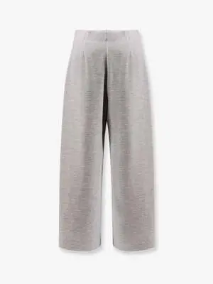 Max Mara Ebrien Wool And Cotton Trousers