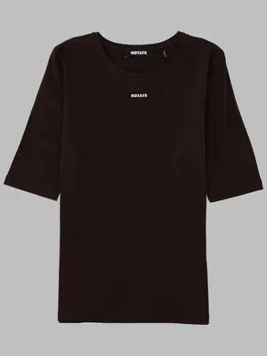 ROTATE BY BIRGER CHRISTENSEN Slim Fit T-shirt - Brown