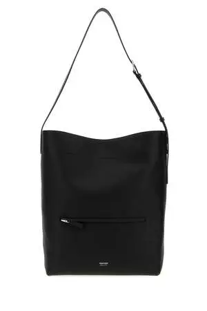 TOM FORD Leather Shopping Bag - Black