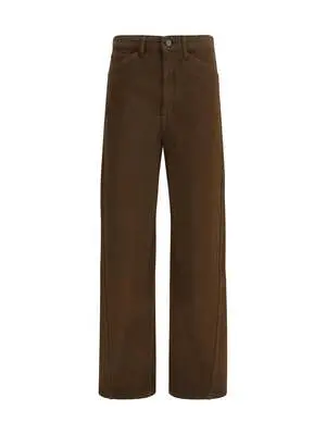 LEMAIRE Five-pocket Twill Pants - Brown