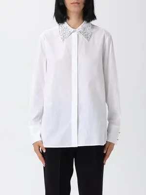 Max Mara Embellished Collar Shirt - White