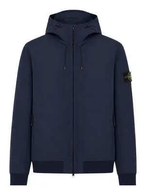 Stone Island Lightweight Hooded Jacket - Blue