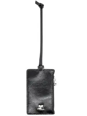 COURREGES Card Holder Naplack - Black