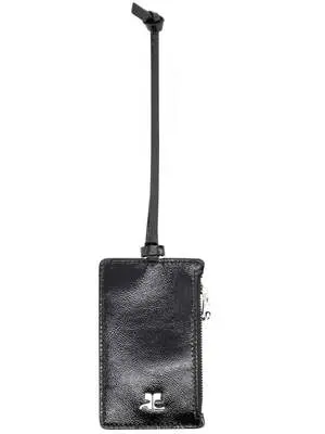 COURREGES Card Holder Naplack - Black