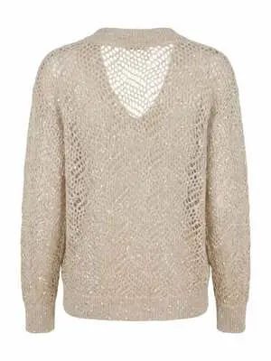 Brunello Cucinelli V Neck Sweater - Multicolor