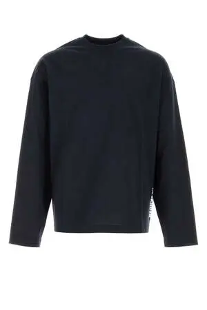 JIL SANDER Midnight Cotton T-shirt - Blue
