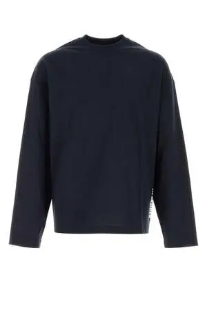 JIL SANDER Midnight Cotton T-shirt - Blue