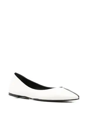 Jacquemus Les Ballerines Ovalo Leather Flats - Black