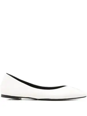 Jacquemus Les Ballerines Ovalo Leather Flats - Black