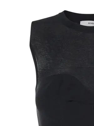 Givenchy Crew Neck Flared Dress - Multicolor
