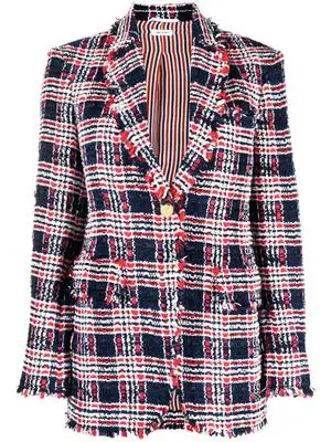 Thom Browne Notched Lapel Blazers For Women