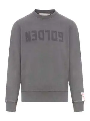 GOLDEN GOOSE Crew Neck Sweatshirt With Logo - Multicolor