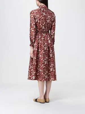 Max Mara Printed Silk Chemisier Dress