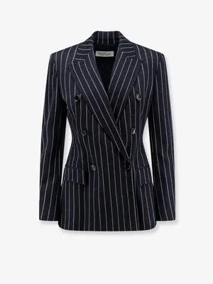 Max Mara Pinstripe Jersey Blazer - Multicolor