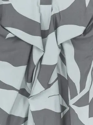 Max Mara Printed Silk Shirt Dress - Green