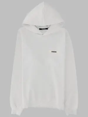 Jacquemus Jacquemus Men Felpa Con Cappuccio Gray