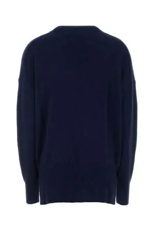 JIL SANDER Navy Cashmere Oversize Sweater