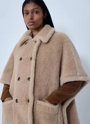 Max Mara Shearling Cape