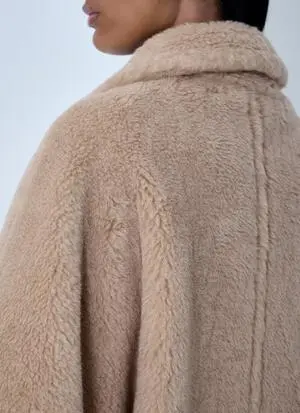 Max Mara Shearling Cape - Cream