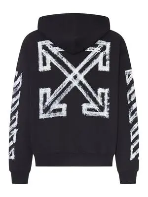 Off-White Arrow Sketch Print Hoodie - Black