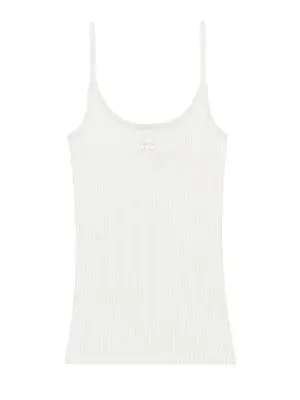 COURREGES Reedition Knit Tank Top - White