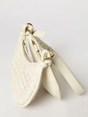 Bottega Veneta Leather Crossbody Bag - Cream